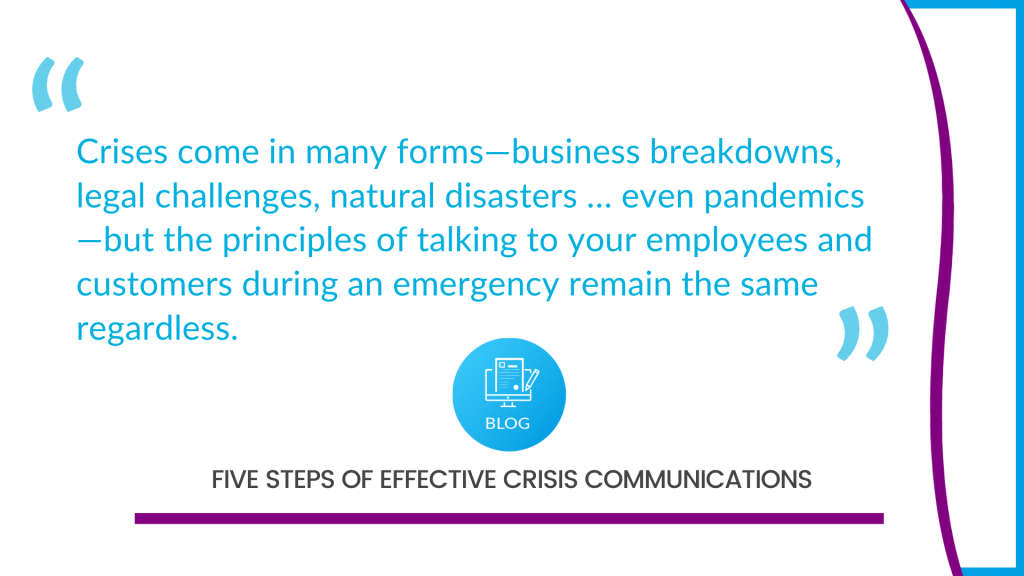Five Steps of Effective Crisis Communications